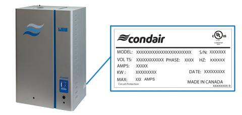 Condair EL Series | Humidifier Parts — Condair Parts CA